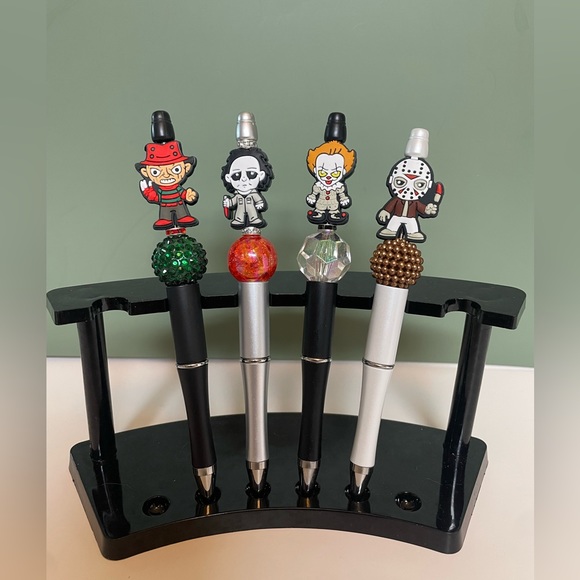 Hand Crafted | Office | Halloween Horror Movie Bead Pens Nightmare ...